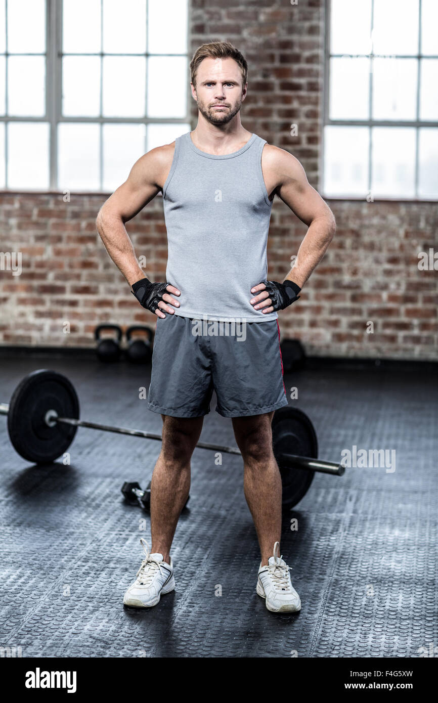 Male bodybuilder posing hi-res stock photography and images - Alamy