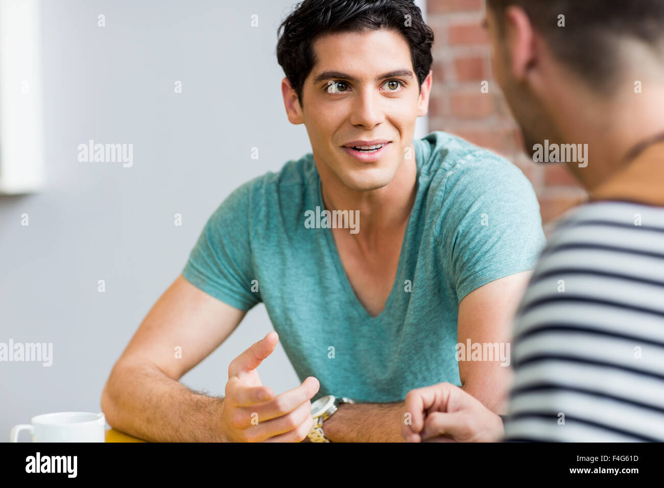 Chatting at the cafeteria hi-res stock photography and images - Alamy