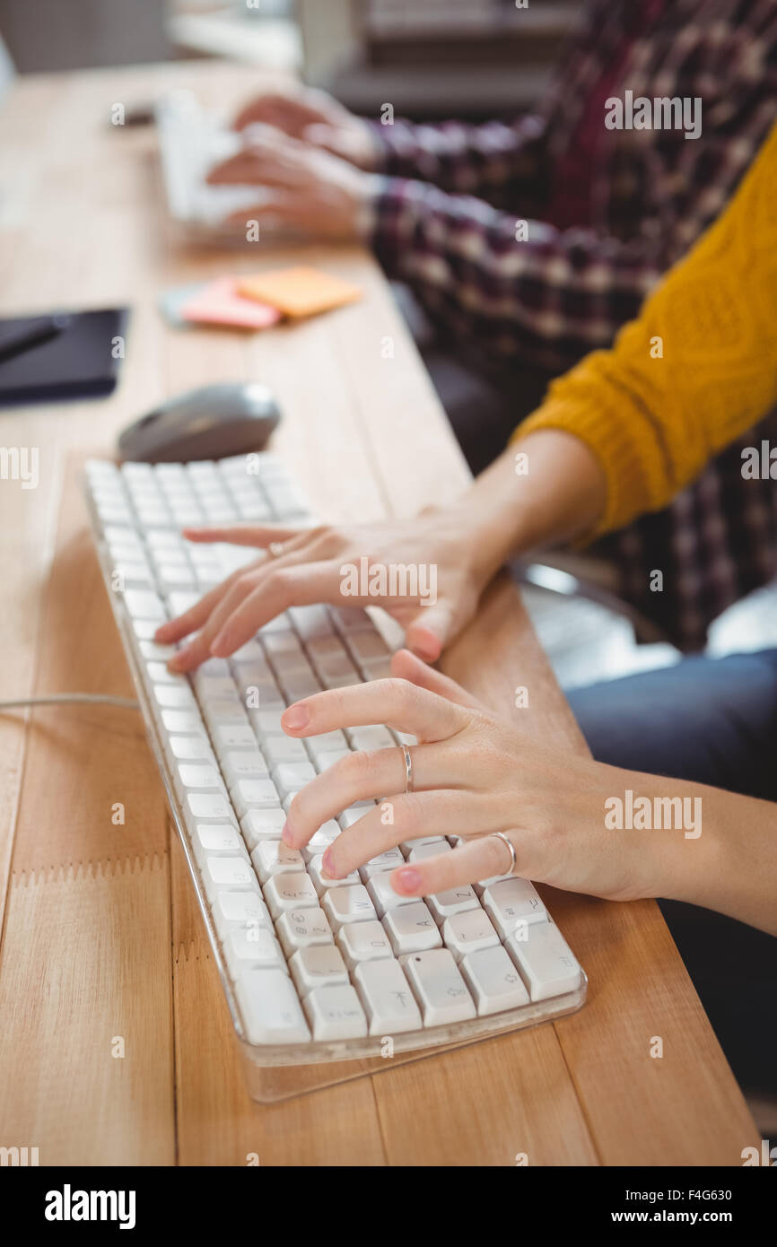 Male hands on pc keyboard hi-res stock photography and images - Alamy
