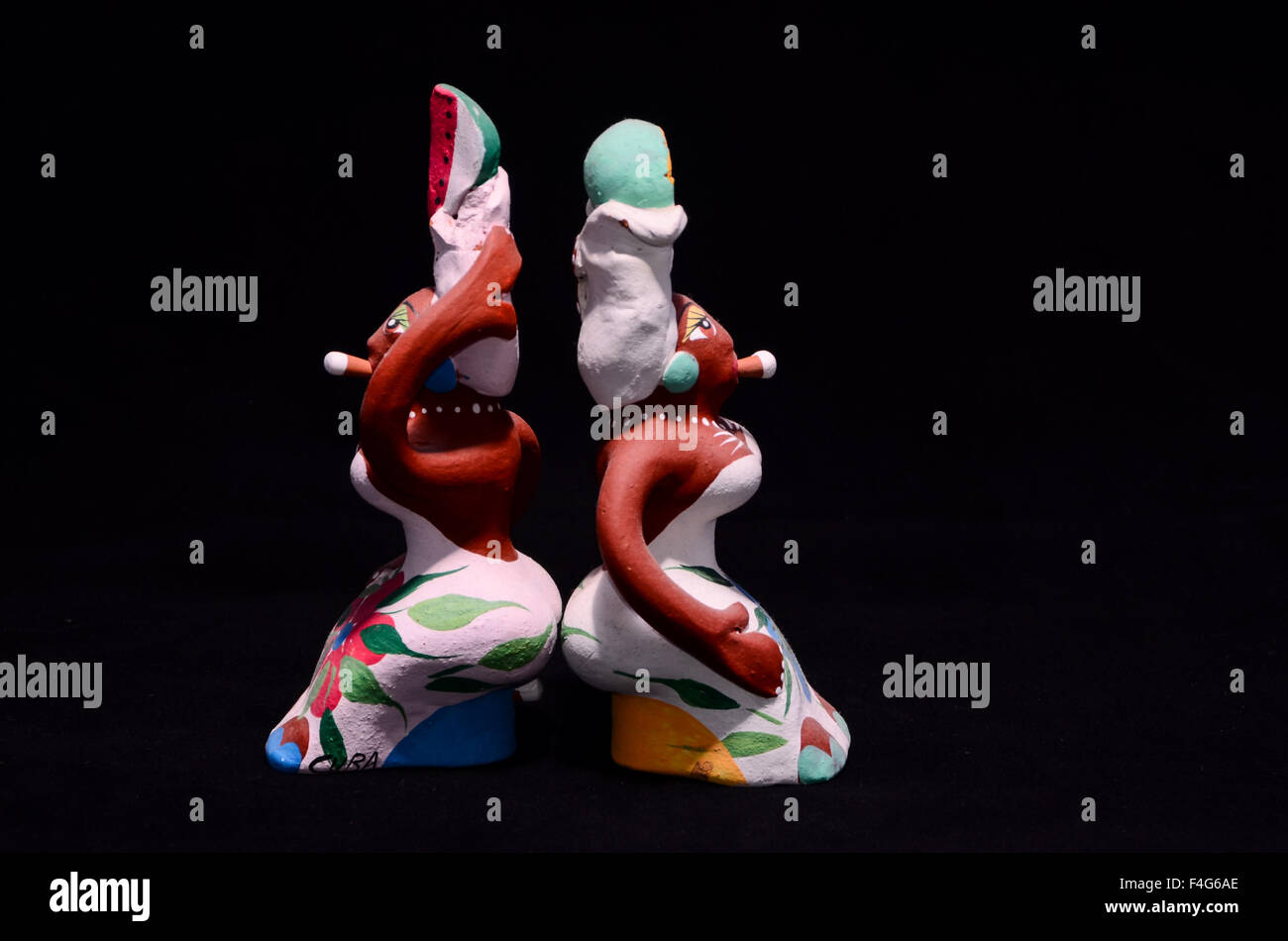 Clay Handmade Statuette of a Cuban Woman Stock Photo - Alamy