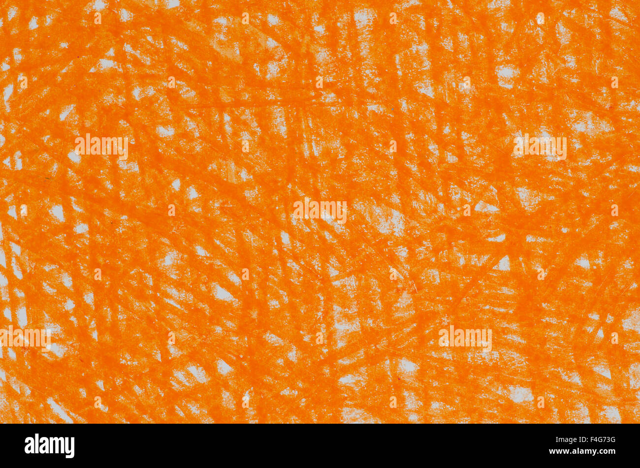orange crayon drawings on white paper background texture Stock Photo ...