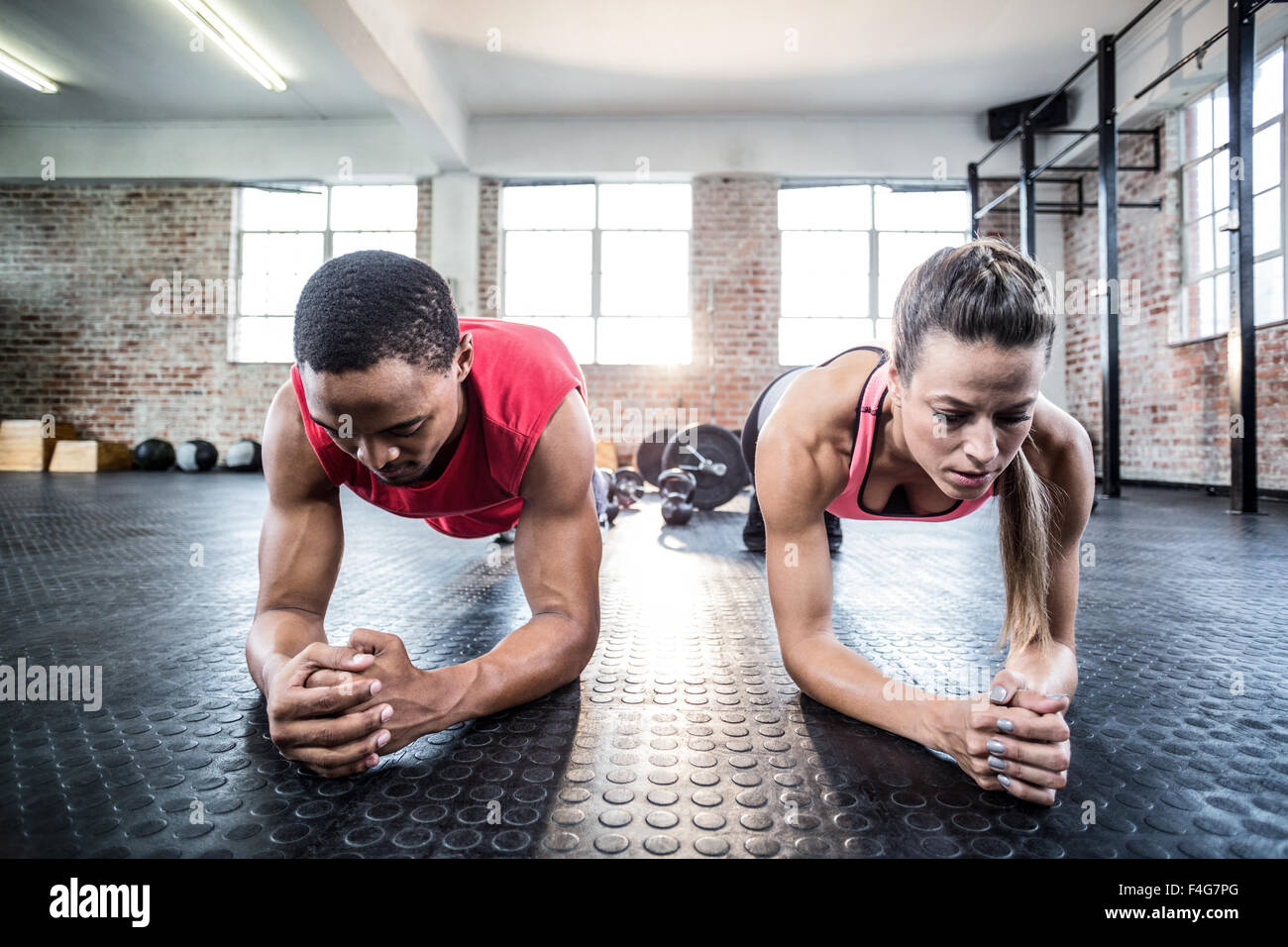 Black couple working out together hi-res stock photography and images ...