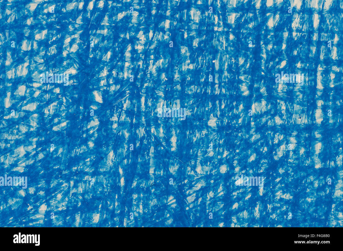 blue crayon drawings on white paper background texture Stock Photo - Alamy