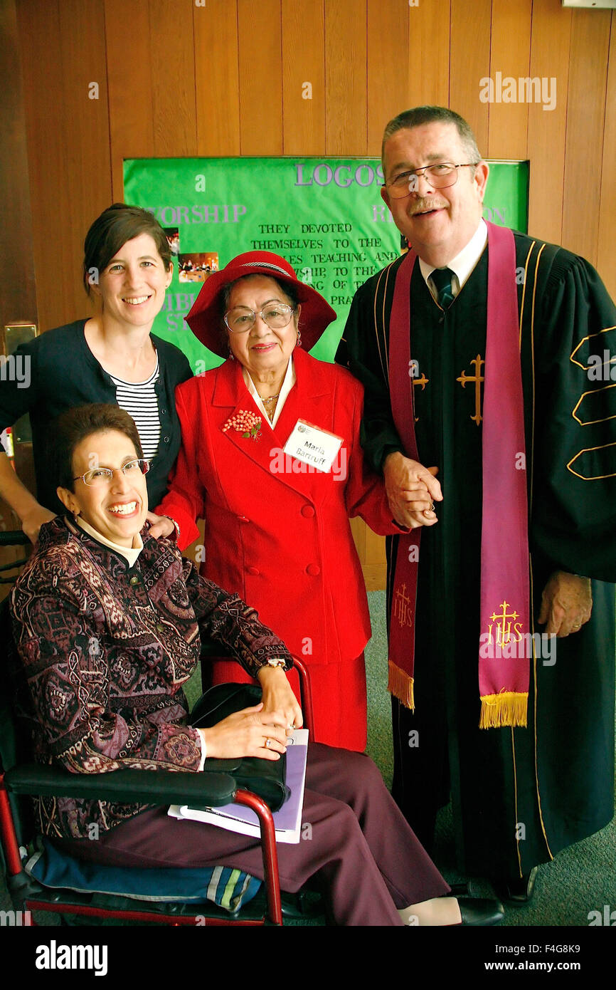 Happy church members hi-res stock photography and images - Alamy