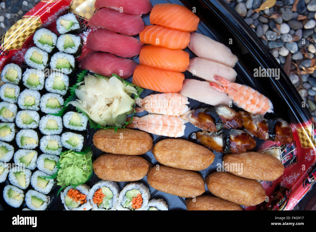 Assortment of Japanese sushi favorites. (Large format sizes available ...
