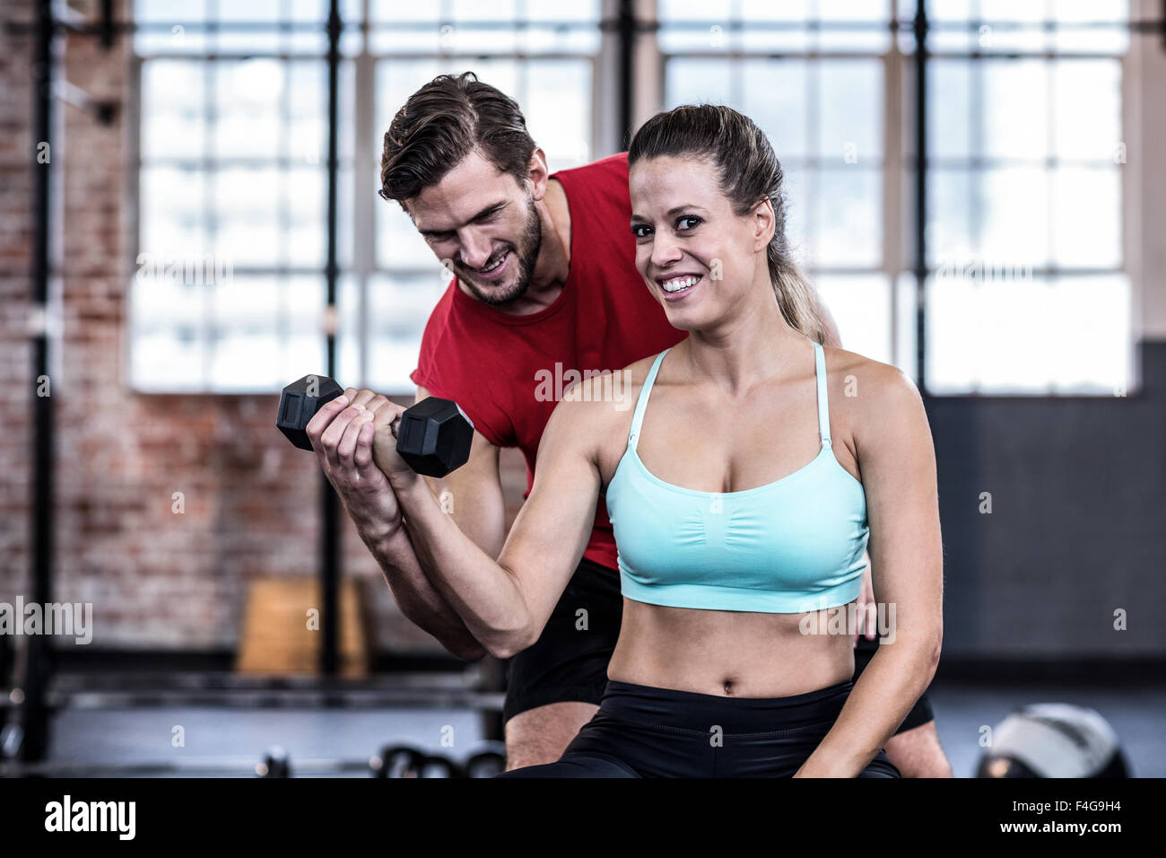 Attractive fit sporty woman hi-res stock photography and images - Alamy