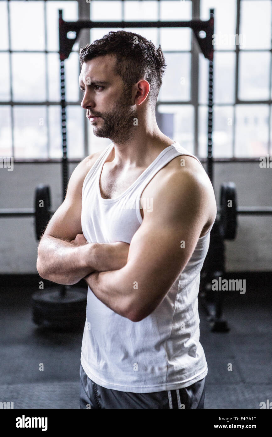 Bodybuilder crossed arms hi-res stock photography and images - Alamy