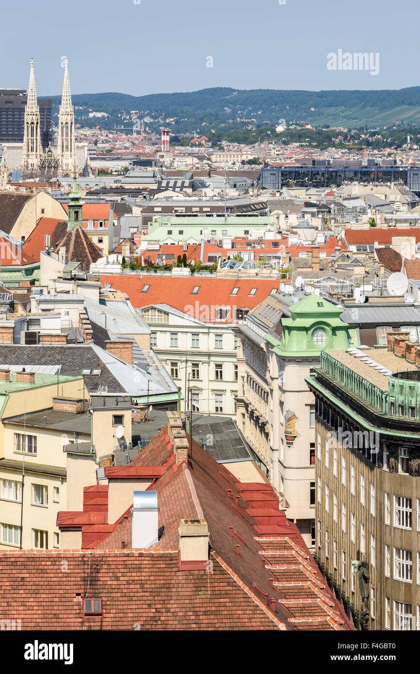 Aerial View Of Vienna City Skyline Stock Photo - Alamy
