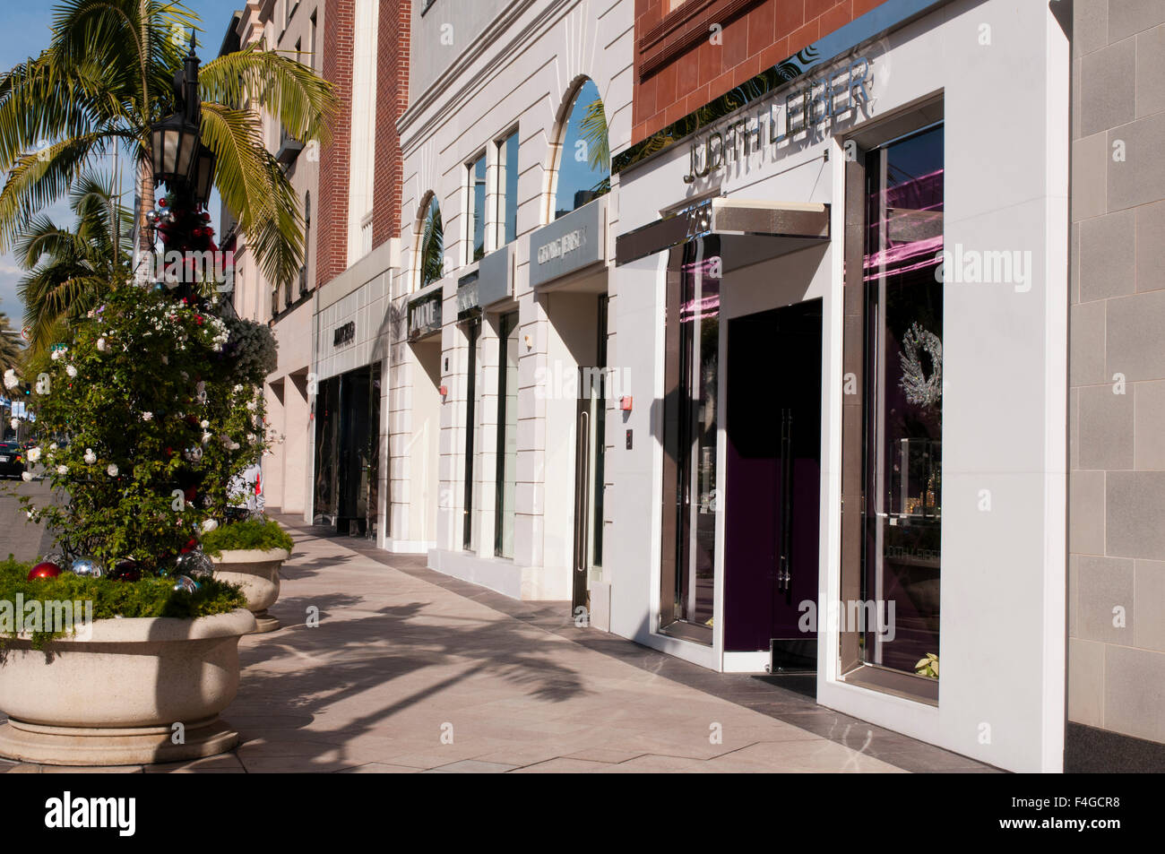 Rodeo Drive, Beverly Hills, Los Angeles, California, USA Stock Photo ...