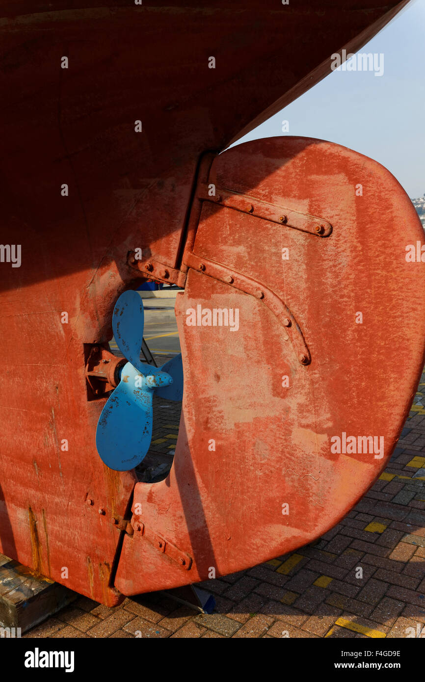 Rudder of boat hi-res stock photography and images - Alamy
