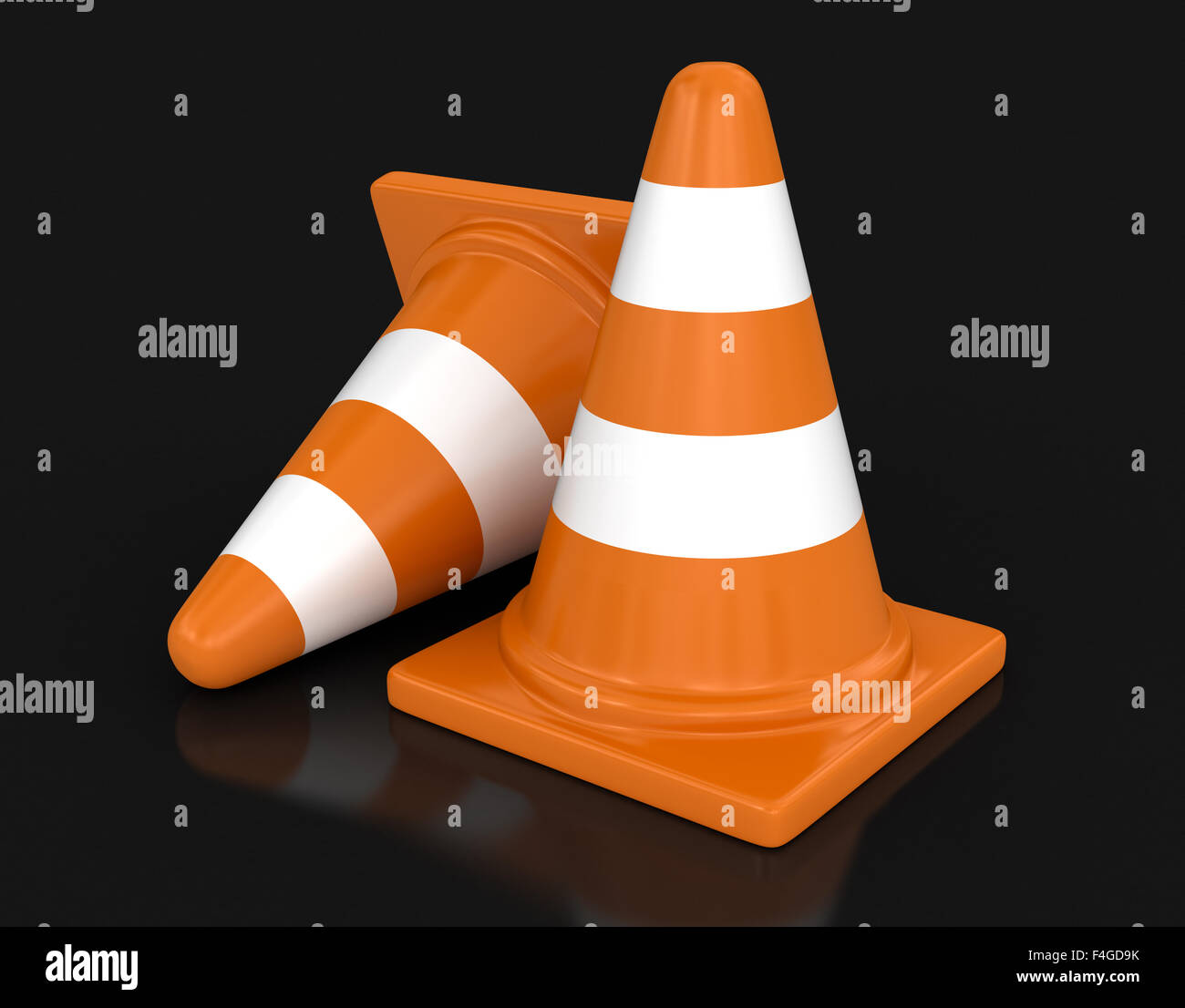 Traffic cones cut out hi-res stock photography and images - Alamy