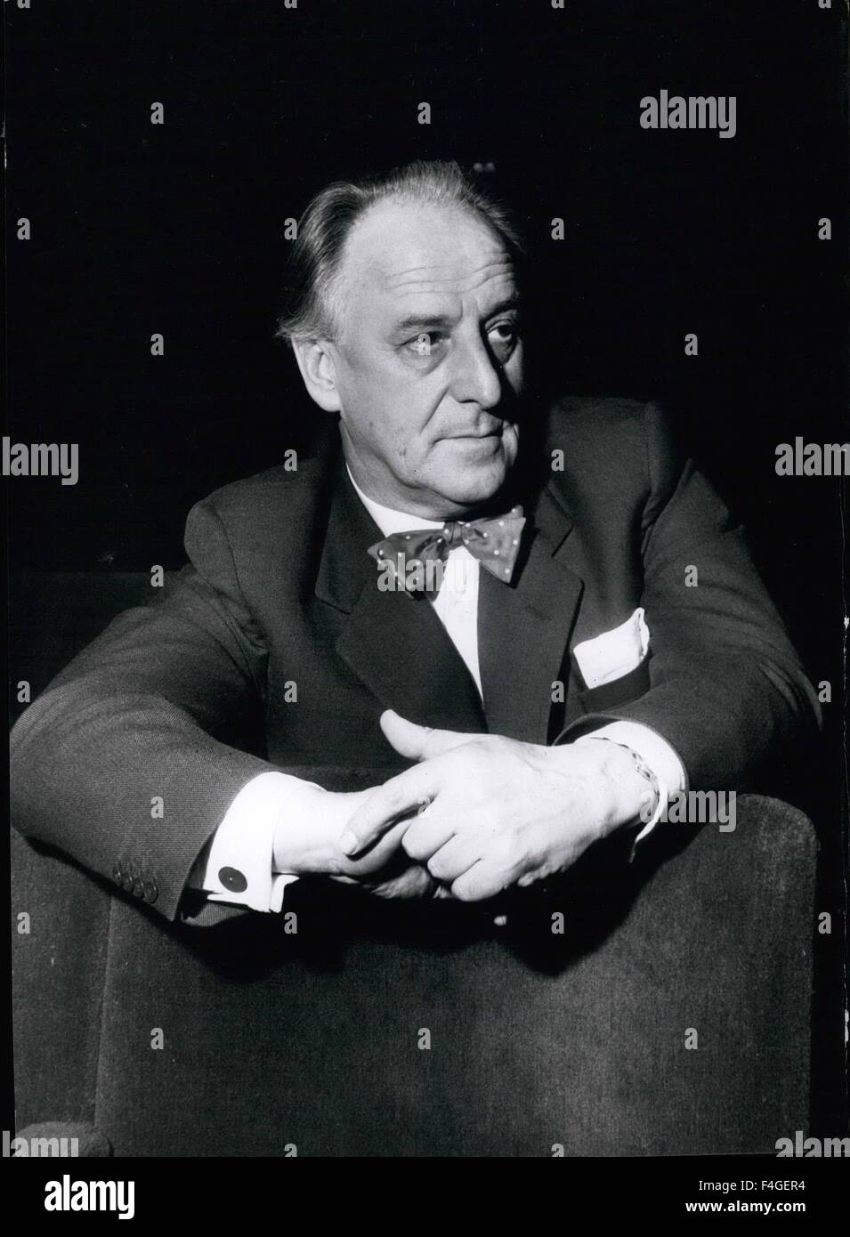 The Royal Opera House Orchestral Manager Morris Smith. 24th Feb, 1963 ...