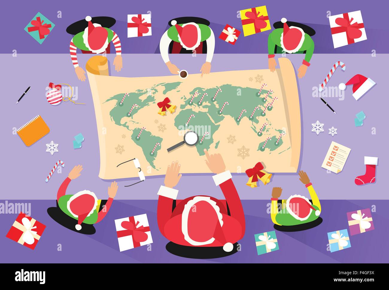 Red top helper Stock Vector Images - Alamy