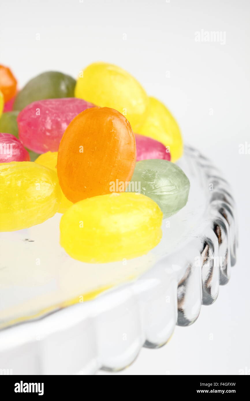 Hard Candies. Isolated on a white background Stock Photo - Alamy