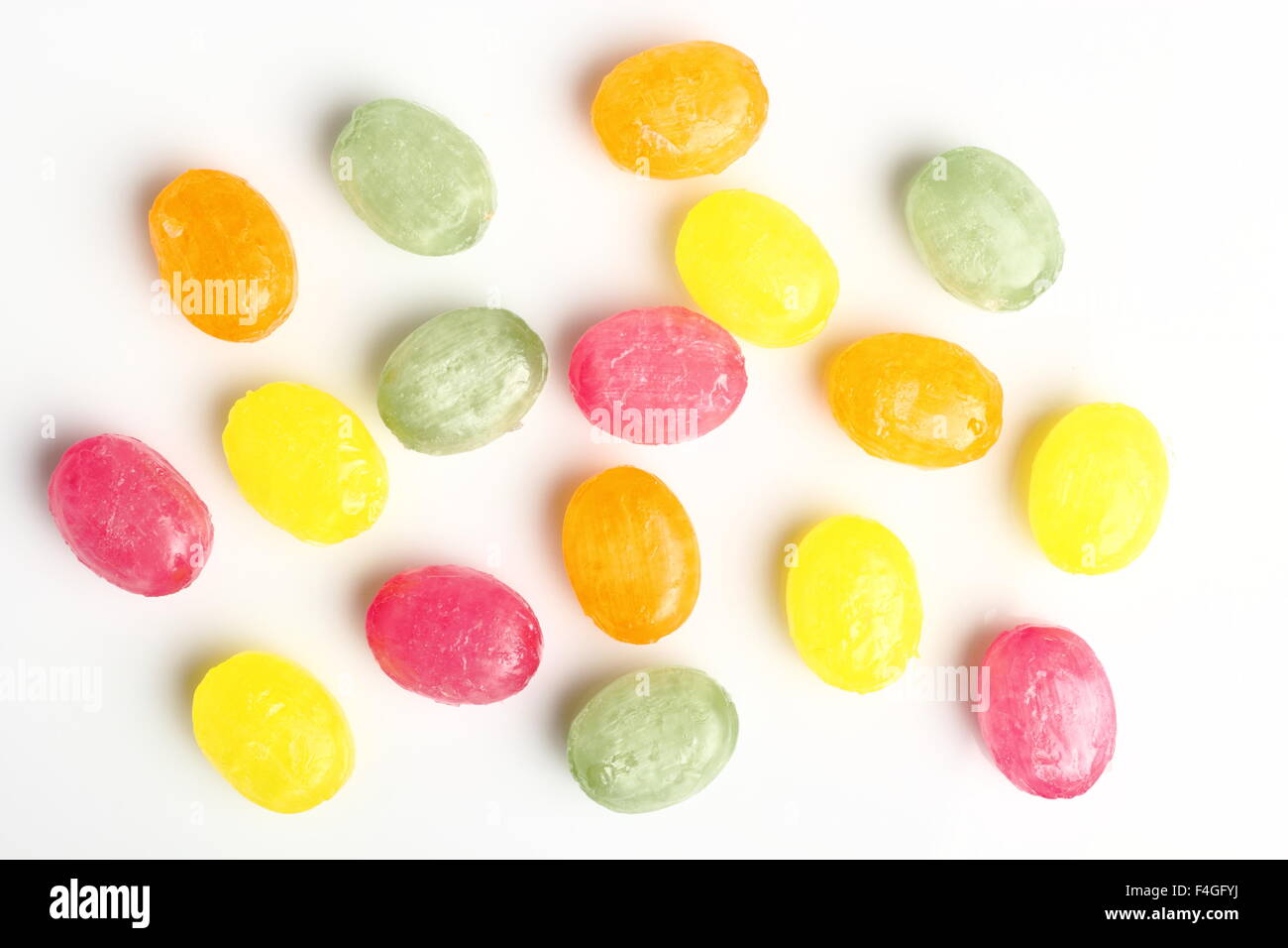 Hard Candies. Isolated on a white background Stock Photo - Alamy