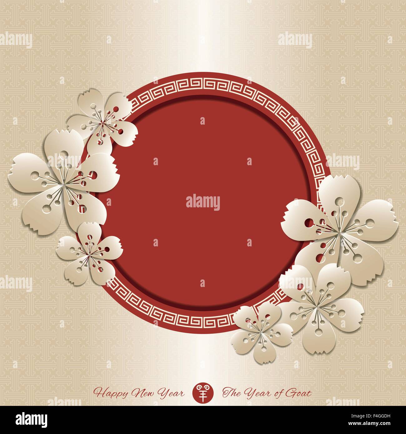 The Year of Goat Chinese New Year Background.Translation of Chinese ...