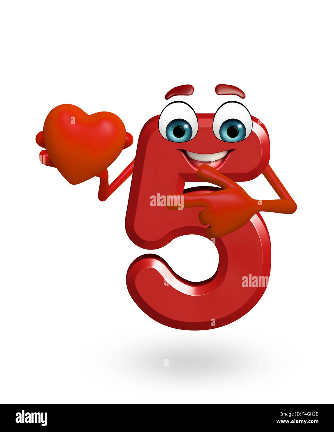 Heart character font Cut Out Stock Images & Pictures - Alamy