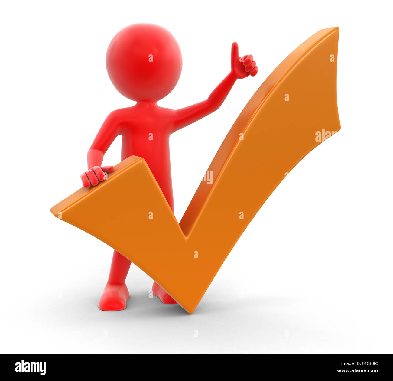 Man and check (clipping path included Stock Photo - Alamy