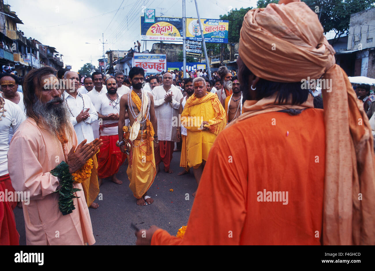 Hindu devotees participating at a procession ( India Stock Photo - Alamy