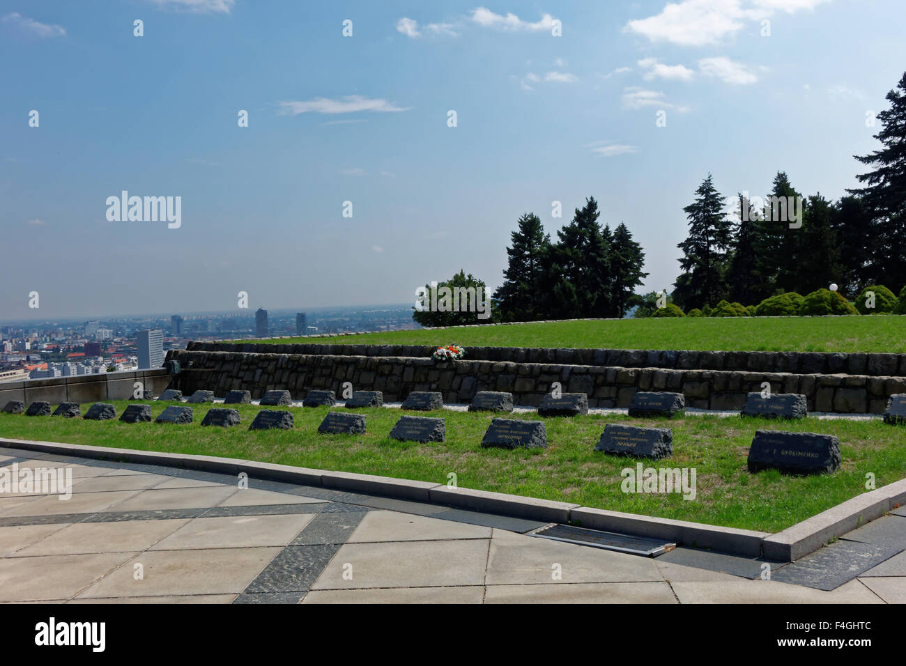 Slavin memorial monument and military cemetery hi-res stock photography ...