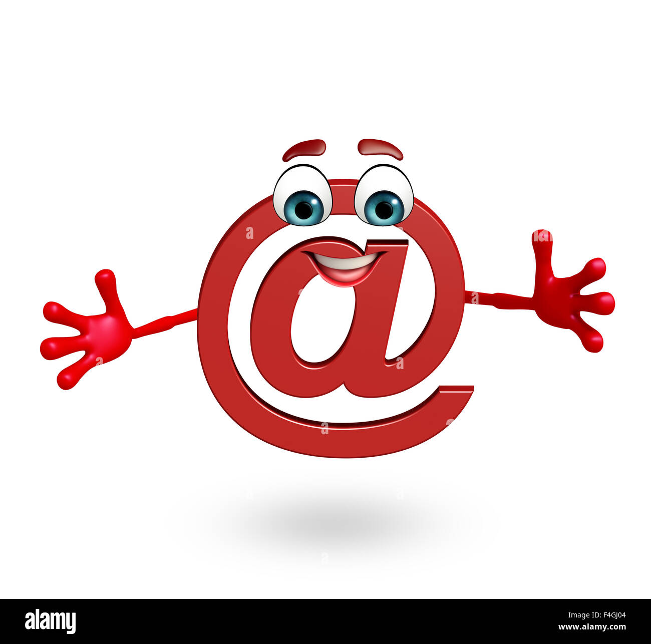 3d rendered illustration of at the rate sign Stock Photo - Alamy