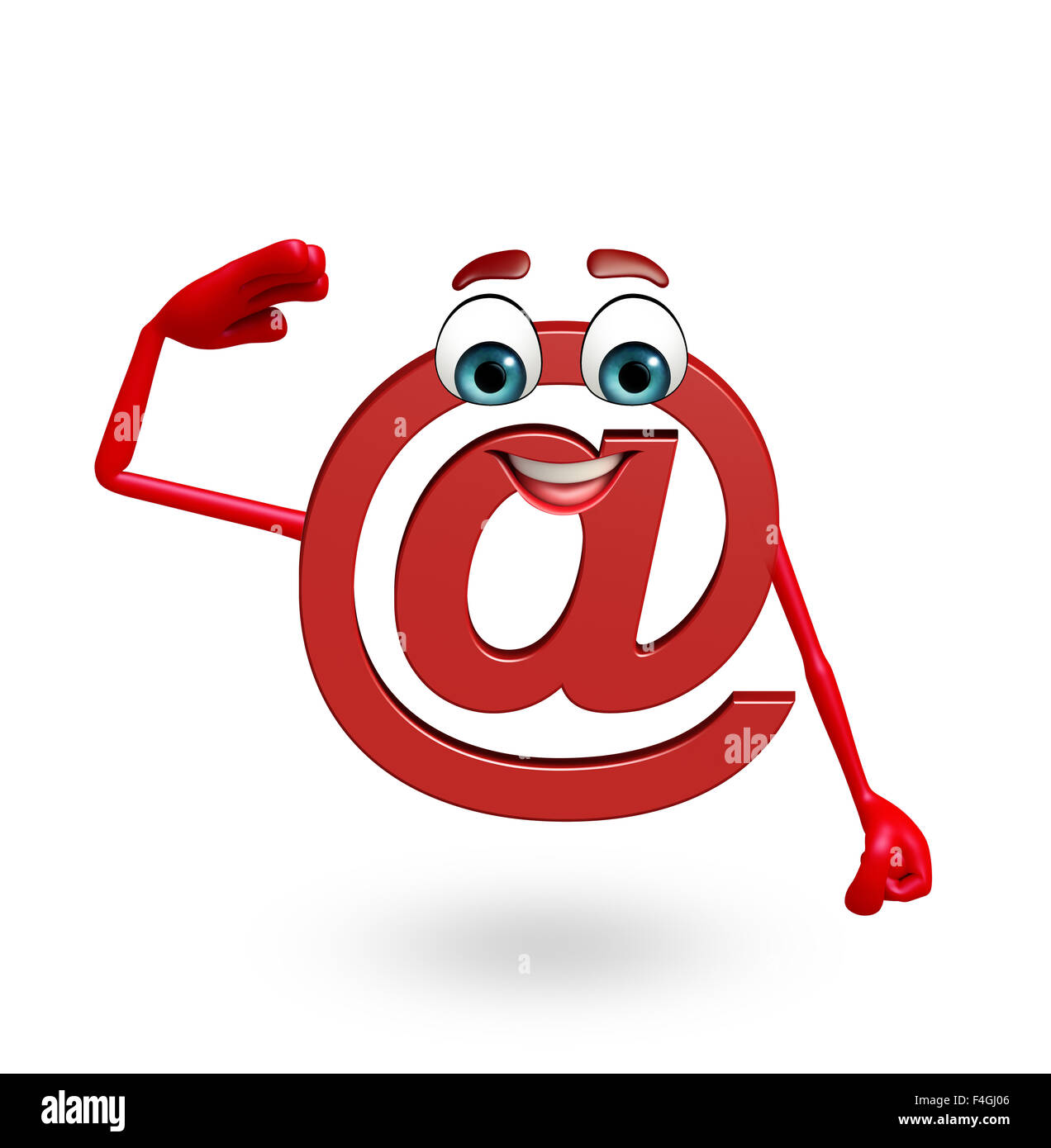 3d rendered illustration of at the rate sign Stock Photo - Alamy