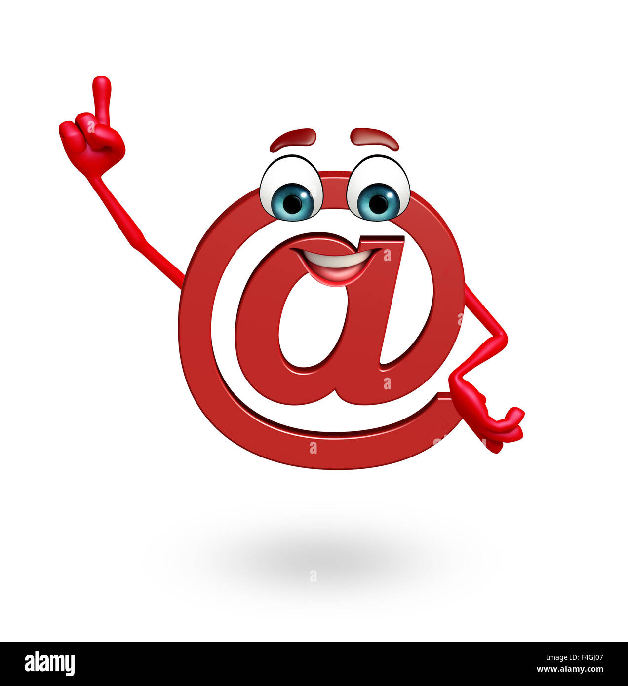 3d rendered illustration of at the rate sign Stock Photo - Alamy