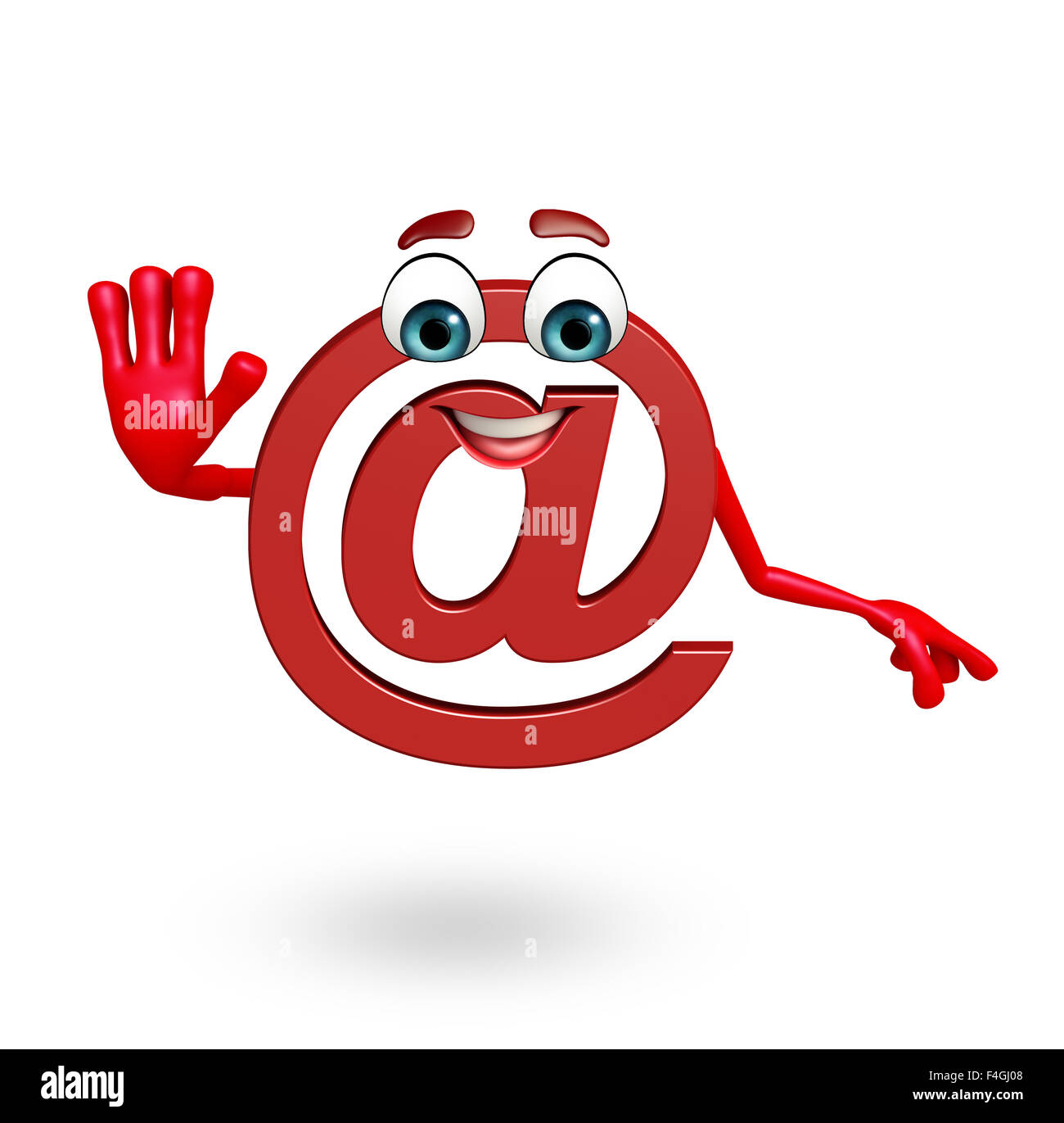 3d rendered illustration of at the rate sign Stock Photo - Alamy