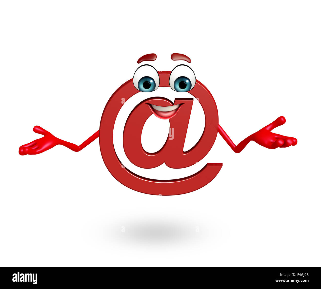 3d rendered illustration of at the rate sign Stock Photo - Alamy