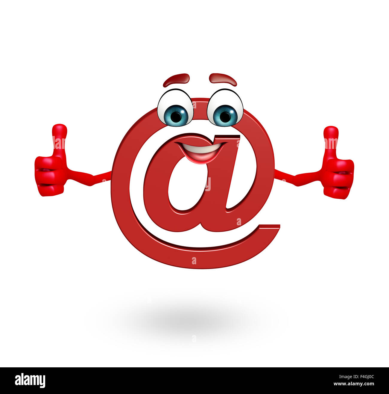 3d rendered illustration of at the rate sign Stock Photo - Alamy