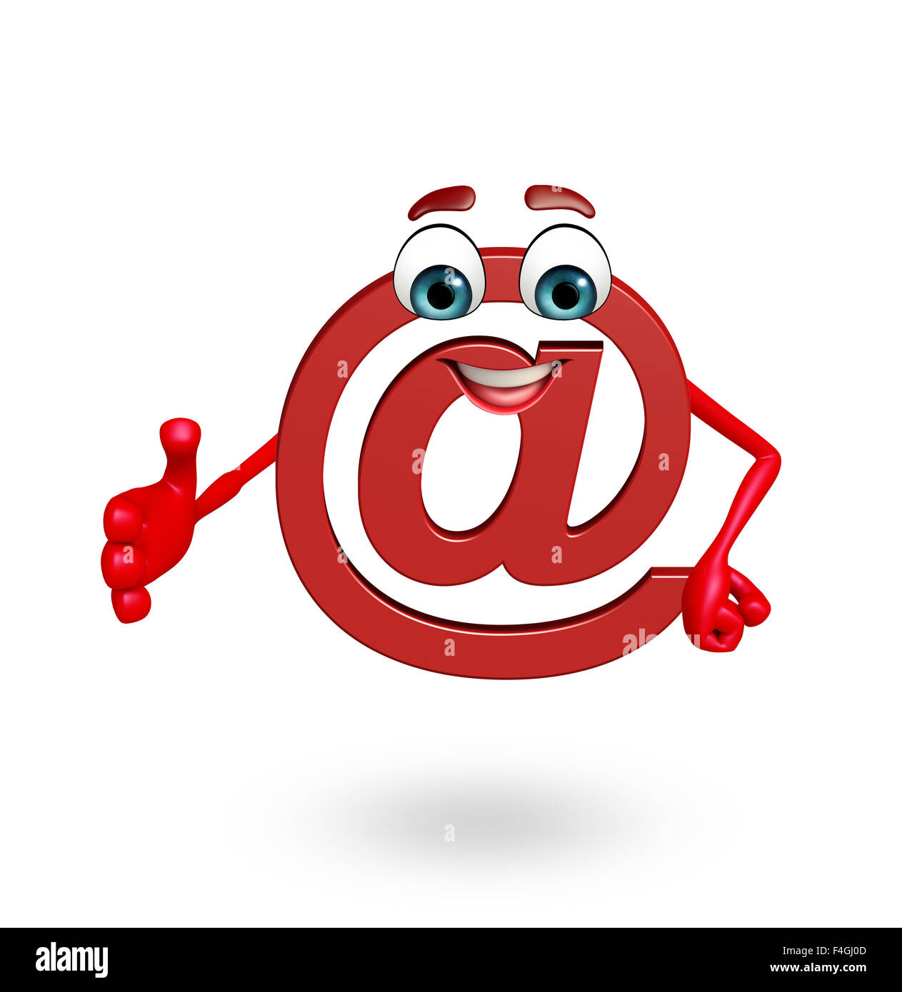 3d rendered illustration of at the rate sign Stock Photo - Alamy