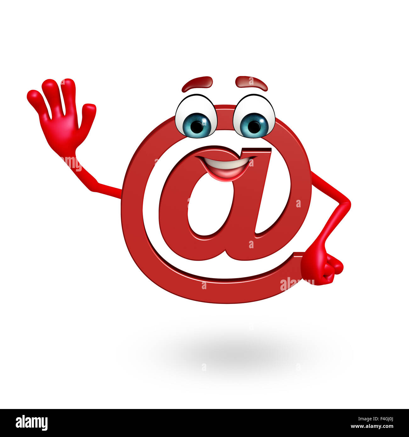 3d rendered illustration of at the rate sign Stock Photo - Alamy