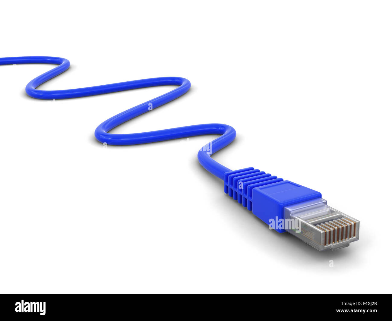Computer Cable. Image with clipping path Stock Photo - Alamy