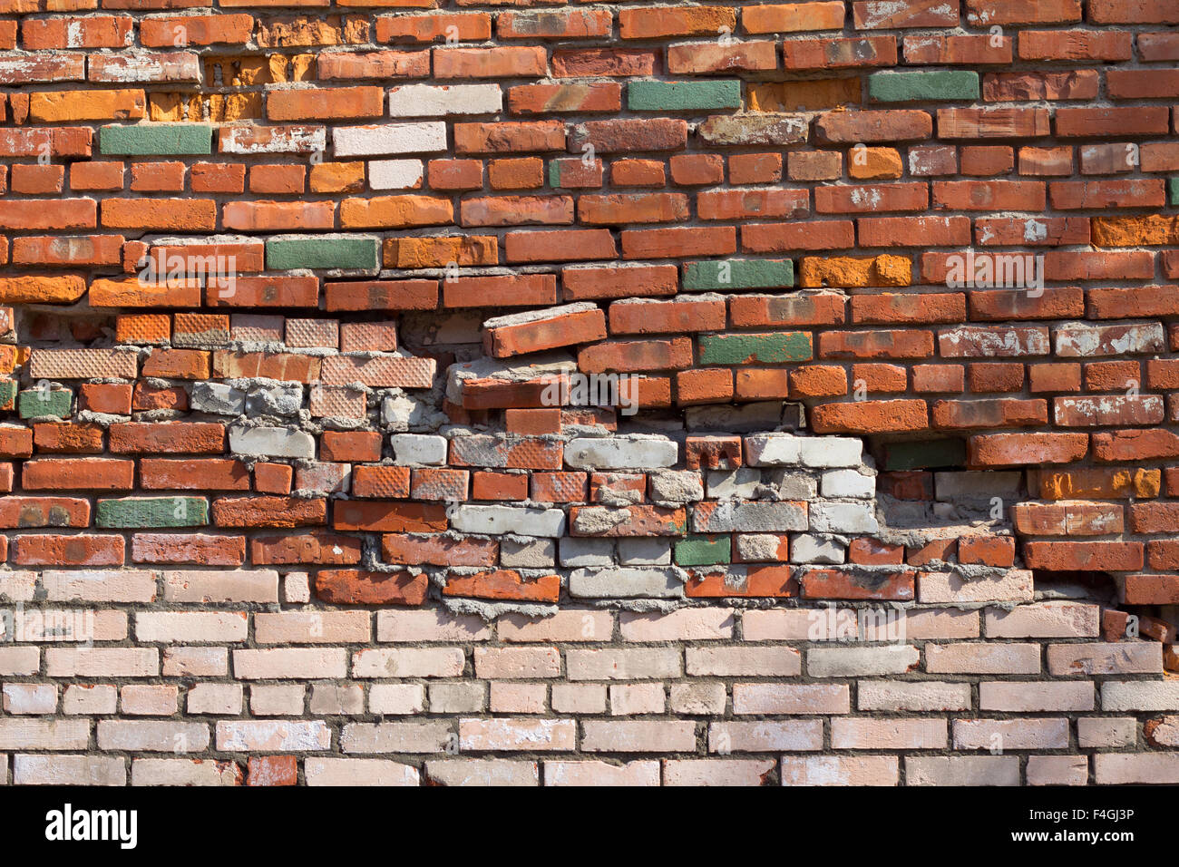 Photo of the high resolution. One more interesting brick wall Stock ...