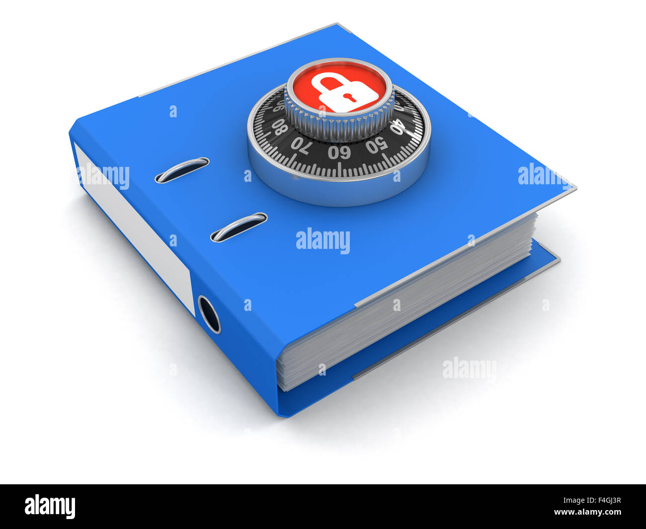 File protection. Image with clipping path Stock Photo - Alamy