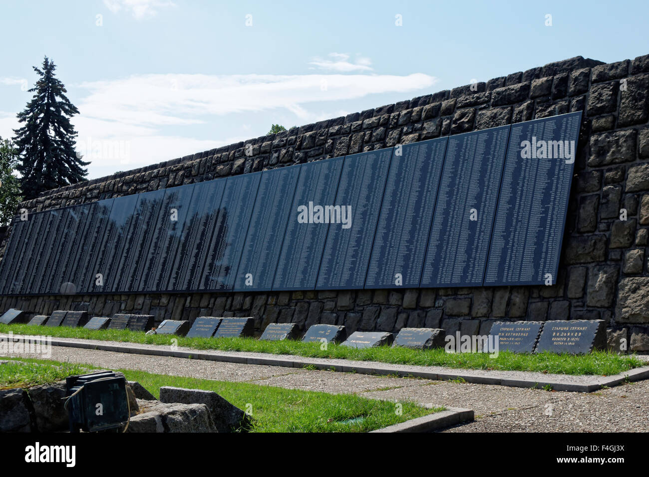 Slavin memorial monument and military cemetery hi-res stock photography ...