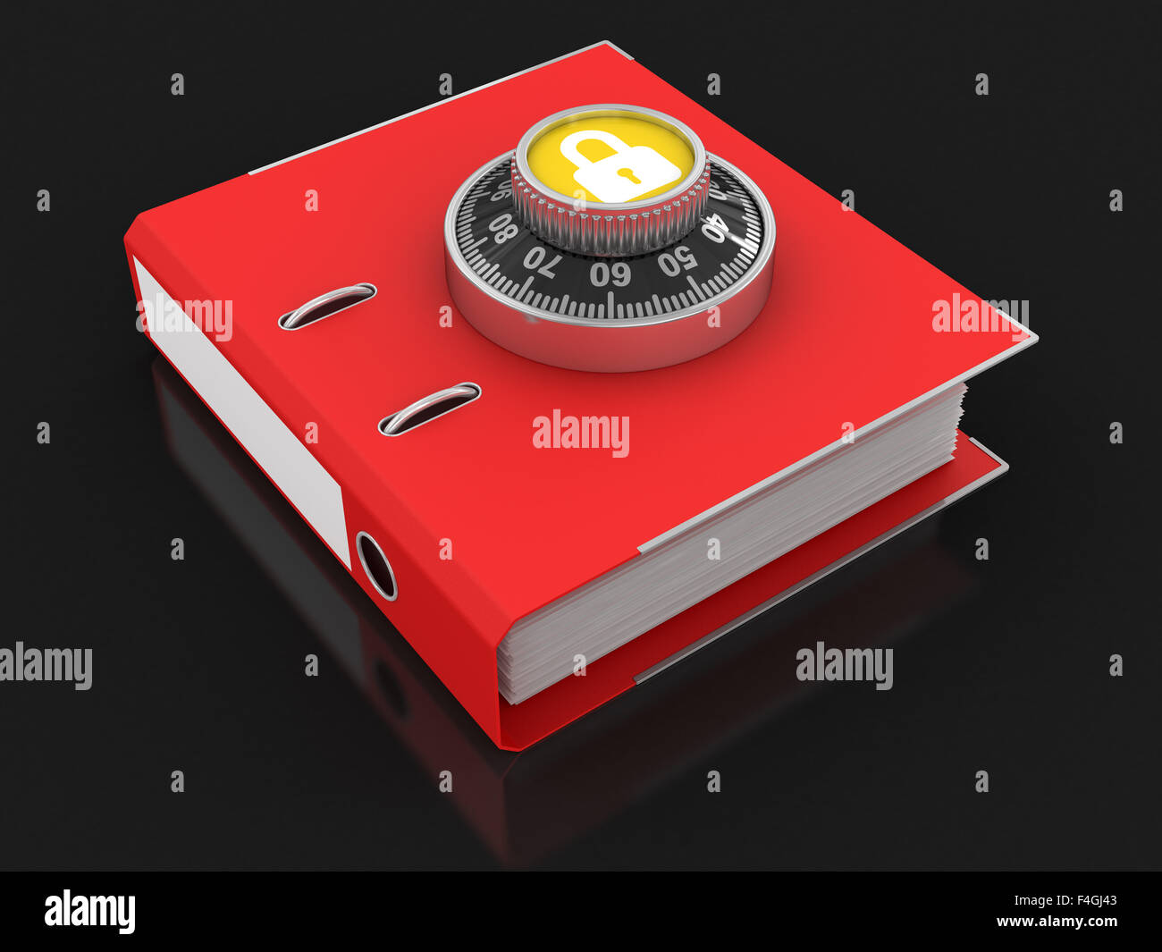 File protection. Image with clipping path Stock Photo - Alamy