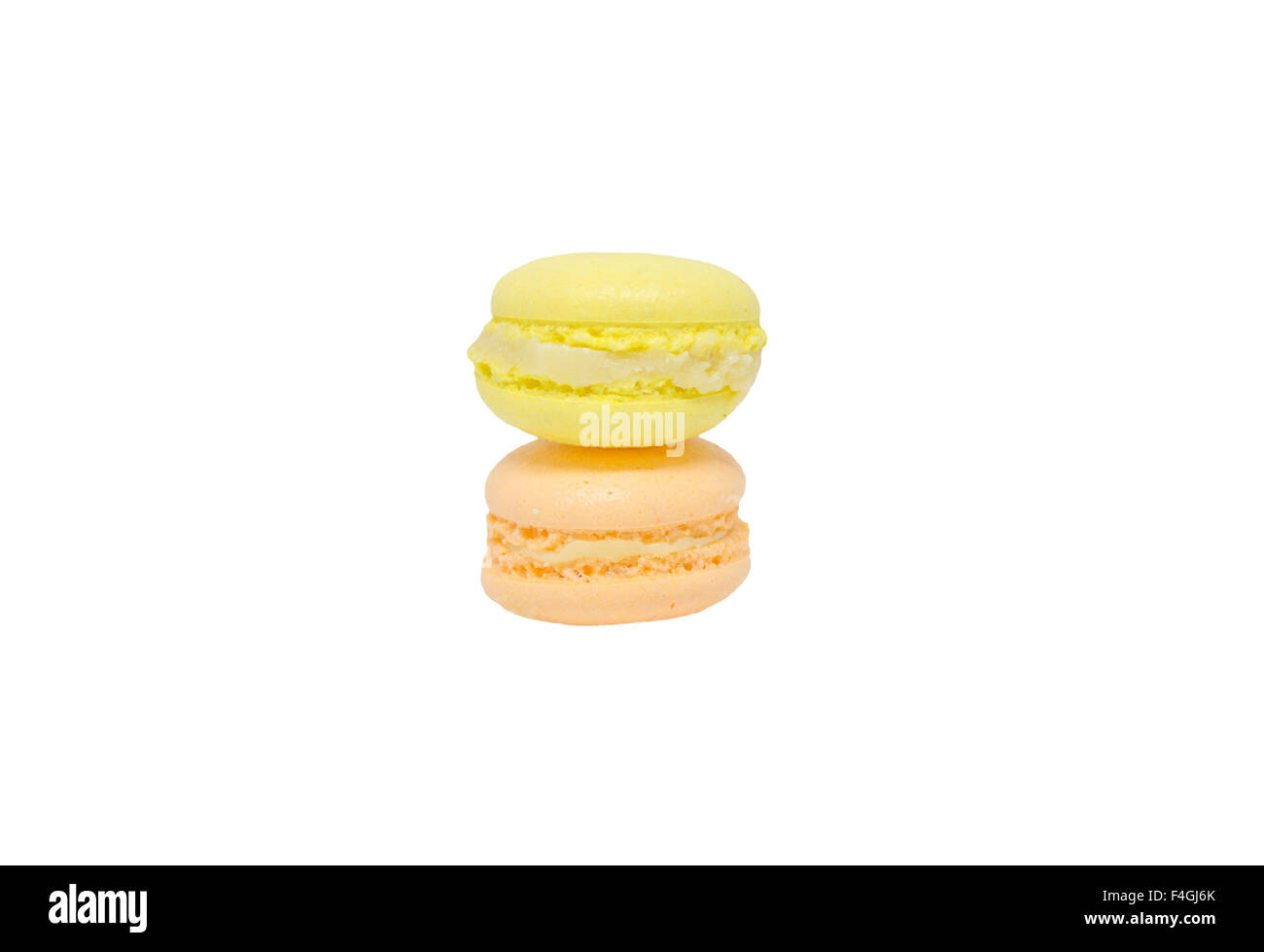 Stacked Macaroons Isolated on White Background Stock Photo - Alamy