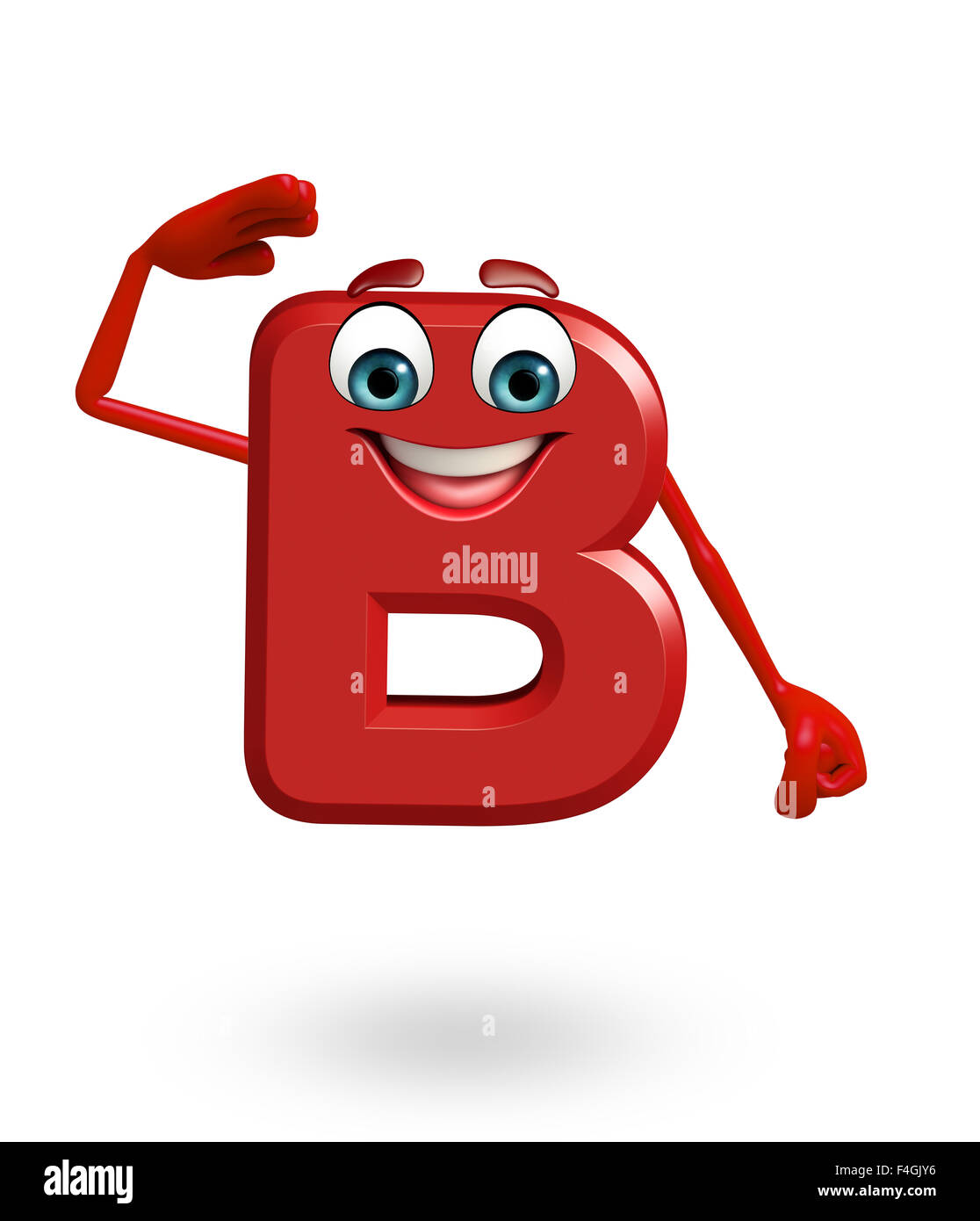 3d rendered illustration of alphabet B Cartoon Character Stock Photo ...