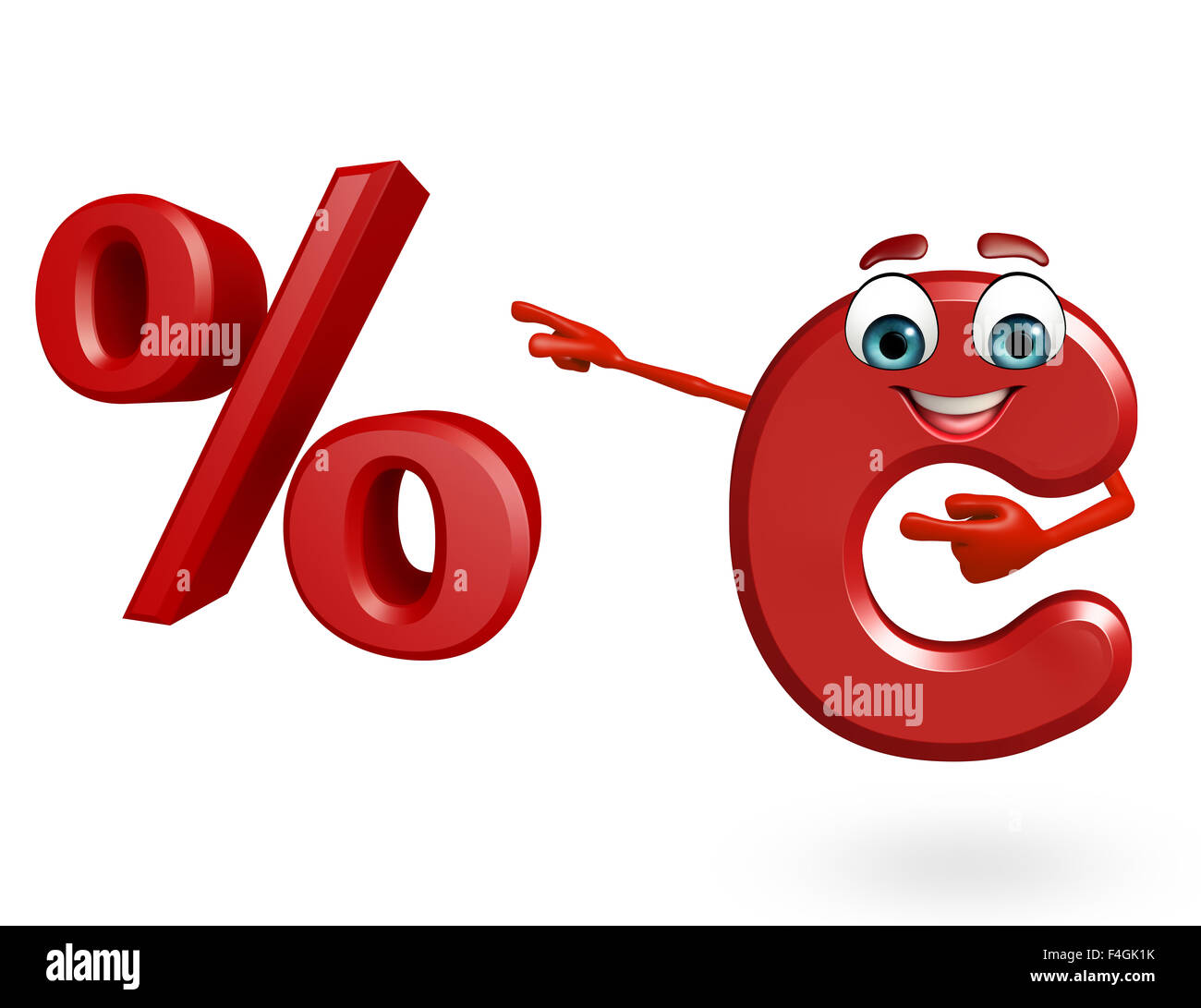 3d rendered illustration of alphabet C Cartoon Character with ...