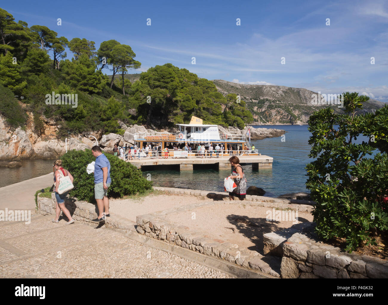 Lokrum island, 15. min. from the old town in Dubrovnik Croatia by boat ...