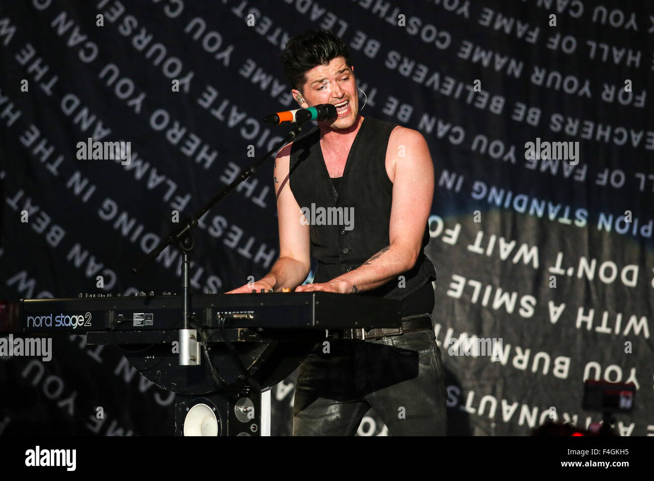 The Script performs on their 2014 world tour Stock Photo - Alamy