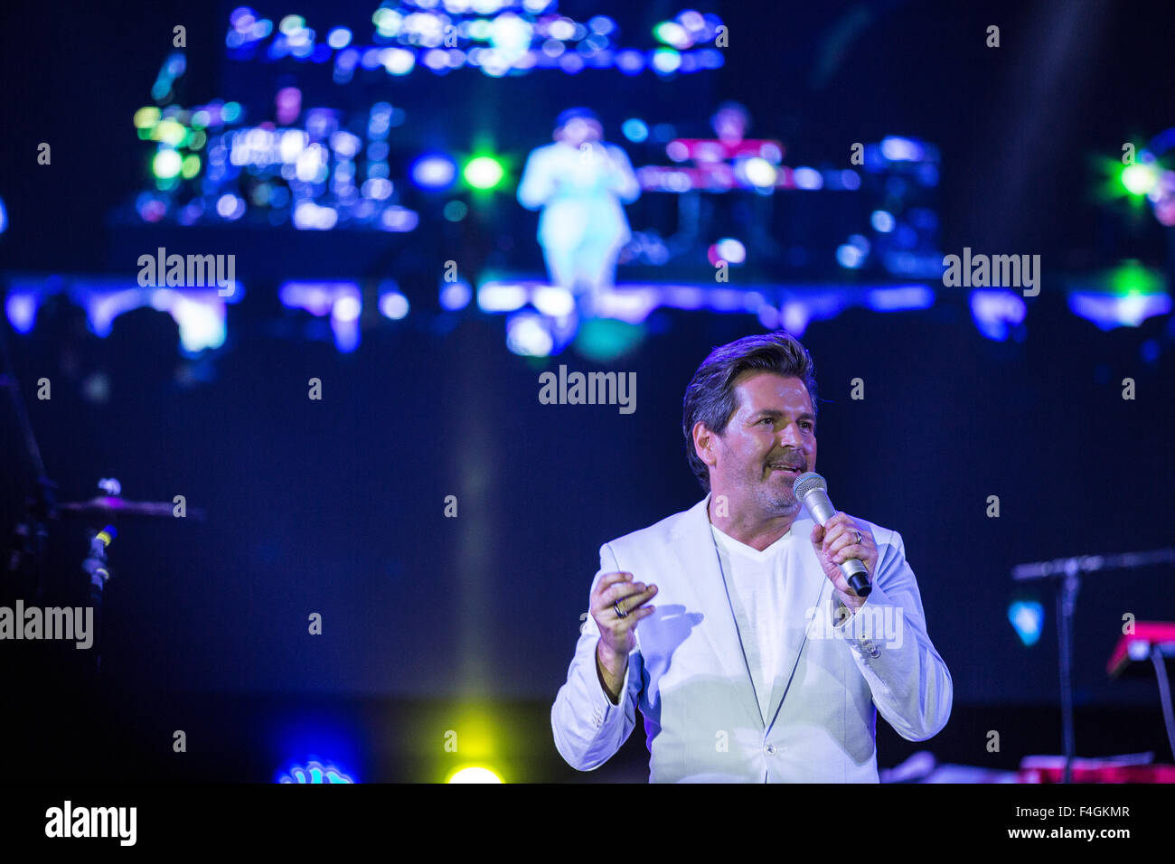 Thomas Anders performing at Starlight Bowl in Burbank Featuring: Thomas ...