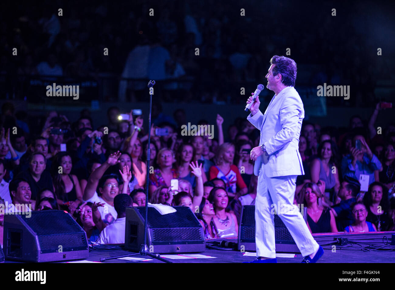 Thomas Anders performing at Starlight Bowl in Burbank Featuring: Thomas ...