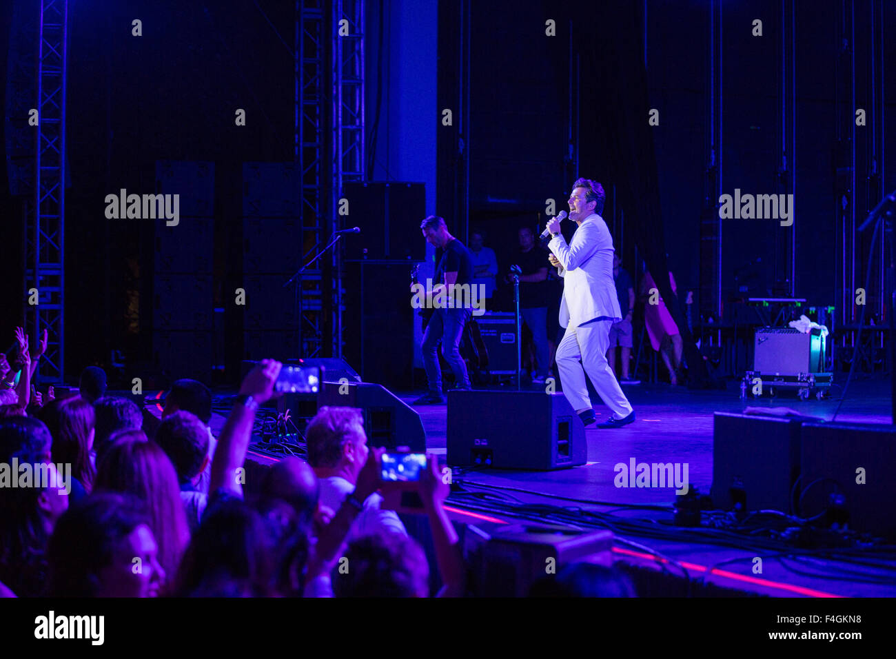 Thomas Anders performing at Starlight Bowl in Burbank Featuring: Thomas ...