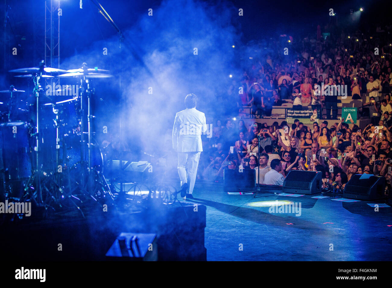 Thomas Anders performing at Starlight Bowl in Burbank Featuring: Thomas ...