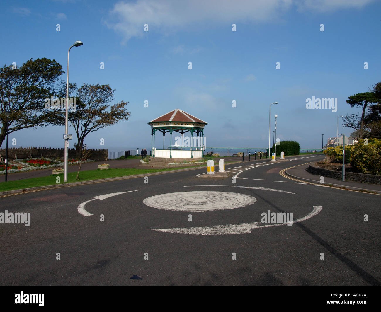 Bandstand by the road, Clevedon, Somerset, UK Stock Photo - Alamy