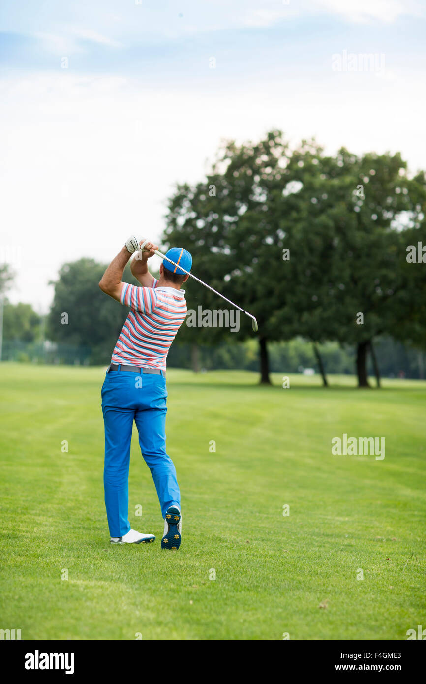 Man golf swing hi-res stock photography and images - Alamy