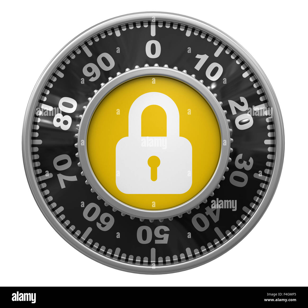 Combination Lock. Image with clipping path Stock Photo - Alamy