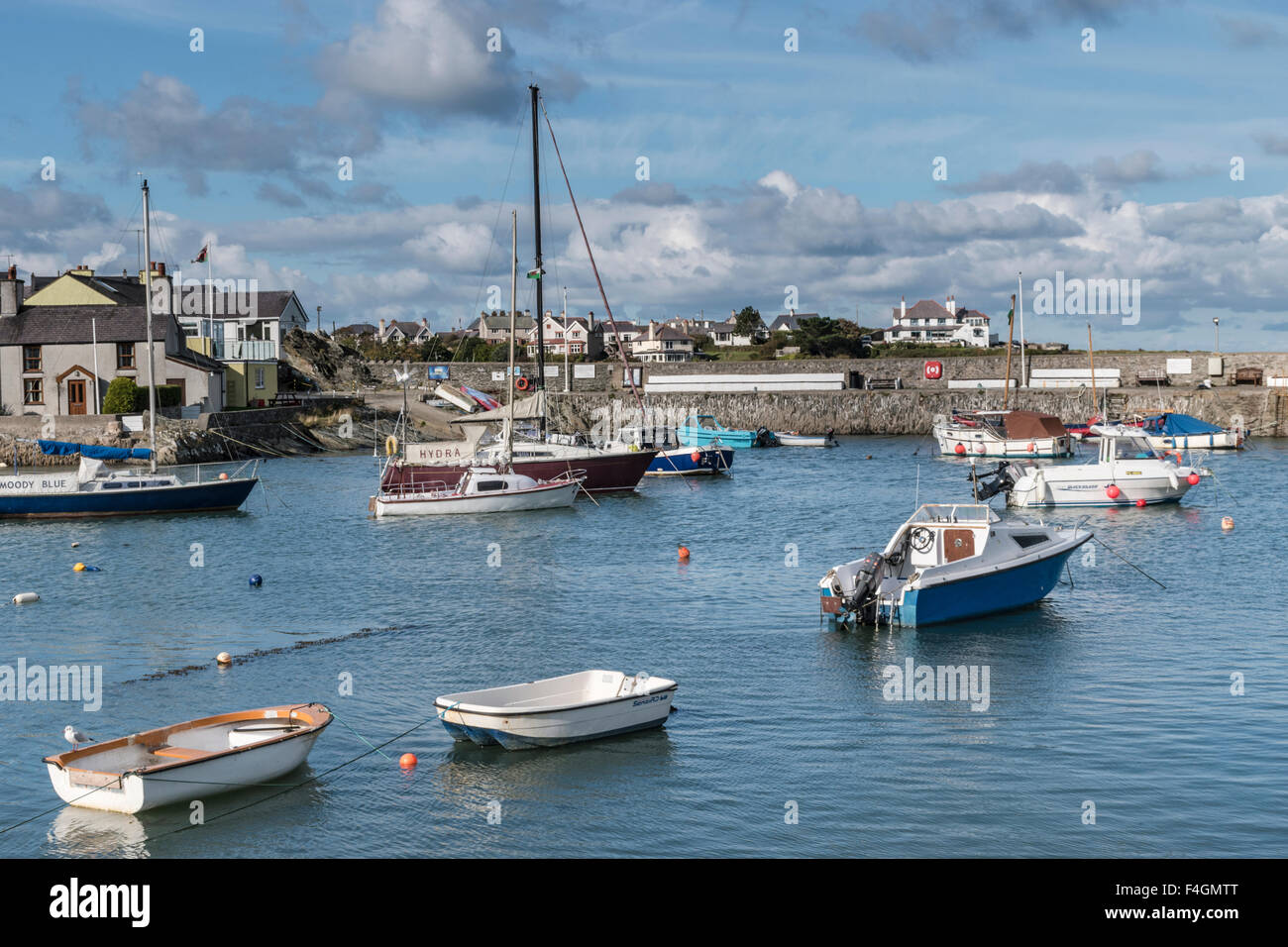 Cemaes harbour, Anglesey Stock Photo - Alamy
